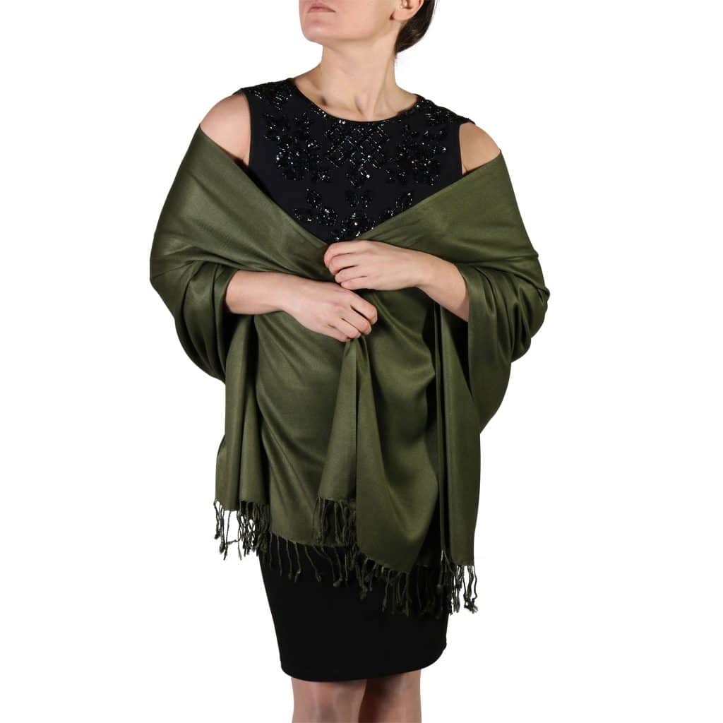 Dark Green Pashmina Scarf Shawl Wrap - York Shawls