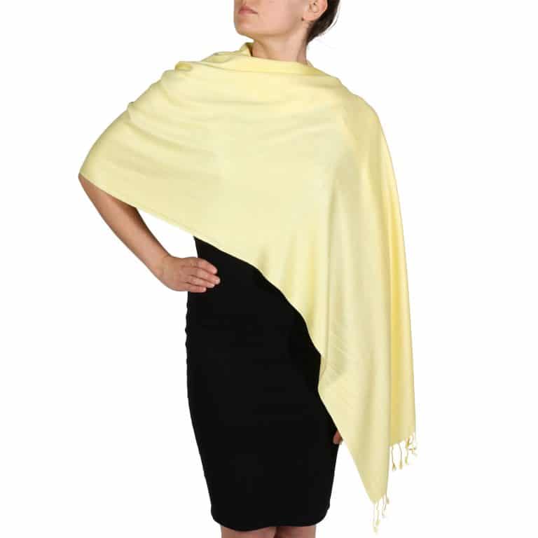 Yellow Pashmina Shawl Scarf Wrap - York Shawls